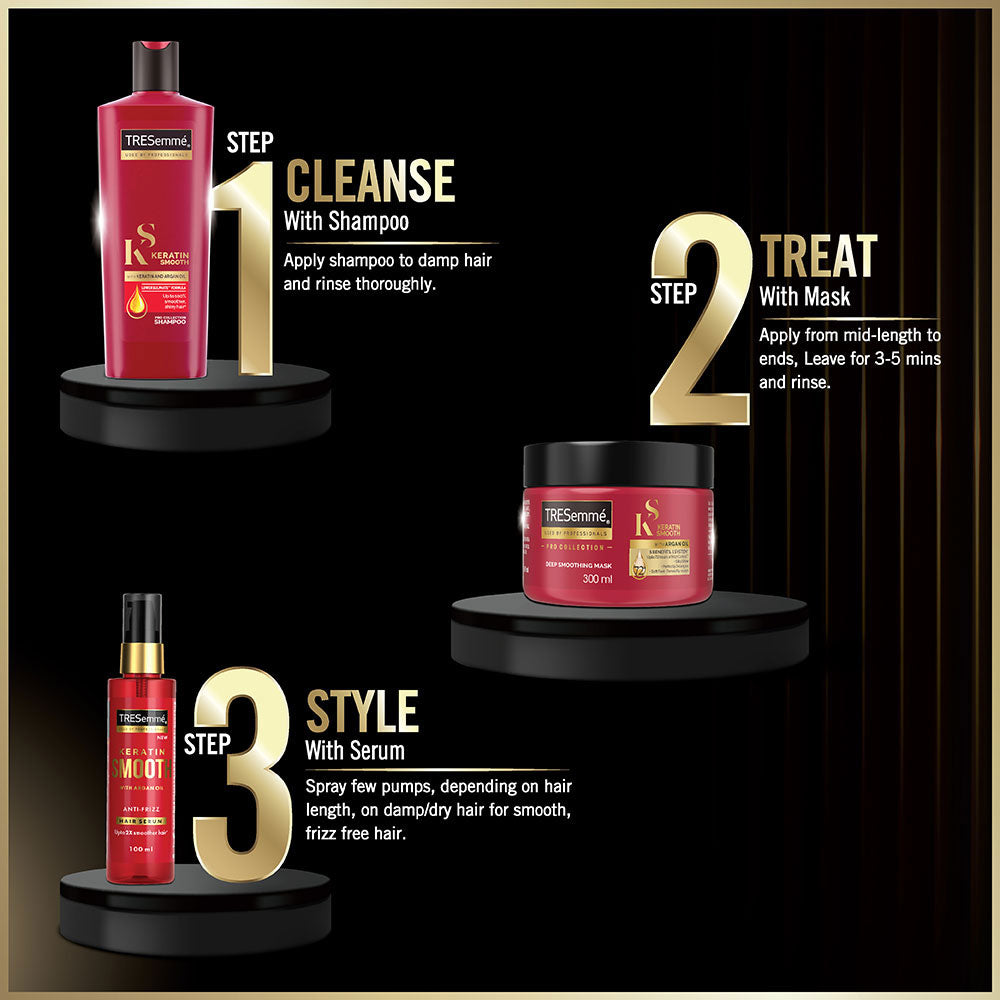 Try TRESemmé Keratin Smooth Deep Smoothing Mask for Shiny Hair | TRESemmé